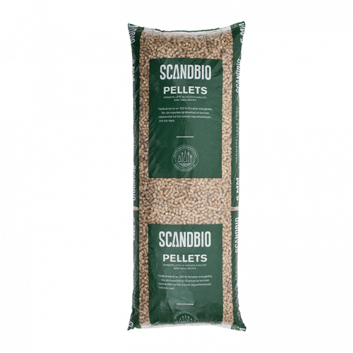 Värmepellets 8mm - En pall med 52 säckar (832kg) - Borgunda Bygghandel AB